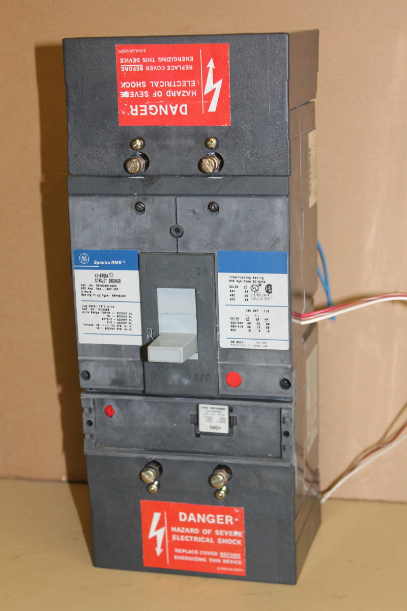 GE , Spectra RMS , SGHA36AT0600, Hi-Break , Circuit breaker, 600A, 3P,