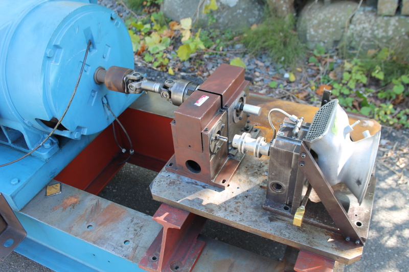 Test stand for GE turboshaft T700 scavenge blower Allison T63, M250 Rolls