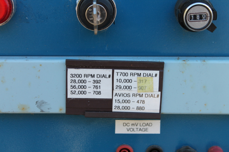 Test stand for GE turboshaft T700 scavenge blower Allison T63, M250 Rolls