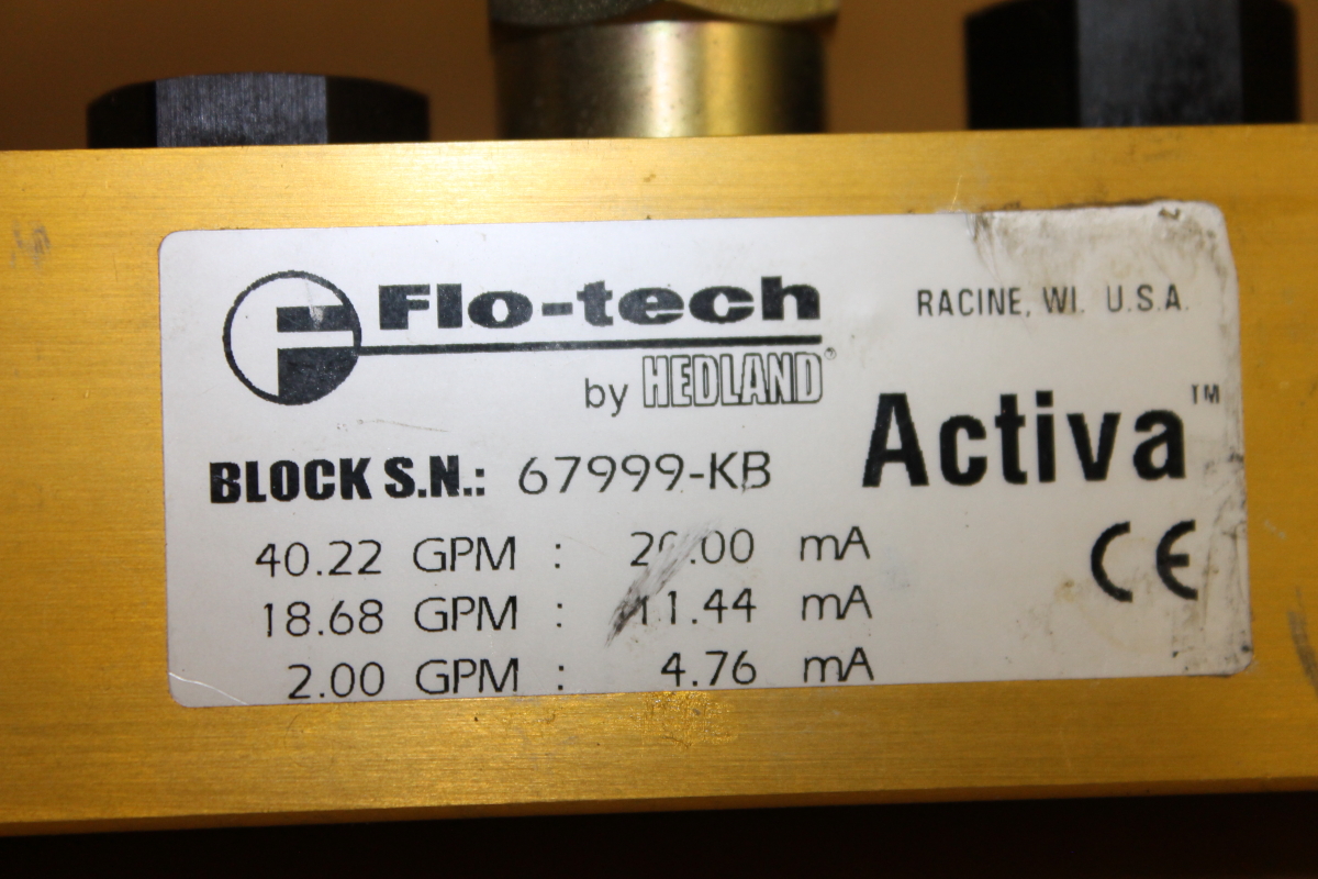 Flow meter, Hydraulic, Turbine, 5000psi, 1-40 GPM, 4-20mA, F6204, Flo Tech