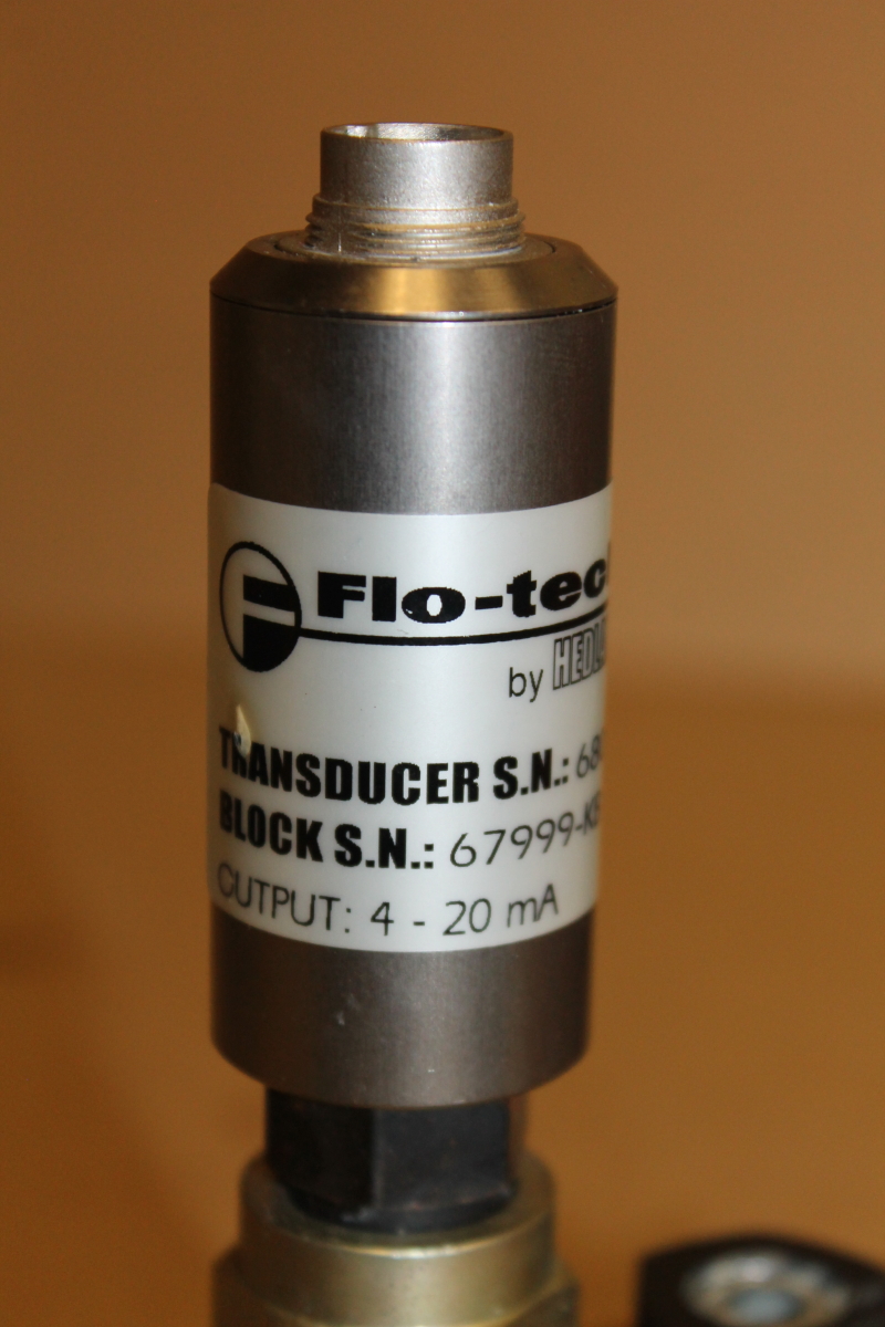 Flow meter, Hydraulic, Turbine, 5000psi, 1-40 GPM, 4-20mA, F6204, Flo Tech