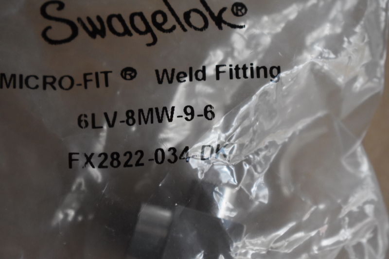 Reducing elbow, 1/2" x 3/8", Butt weld, 6LV-8MW-9-6, Swagelok, Lot of 5