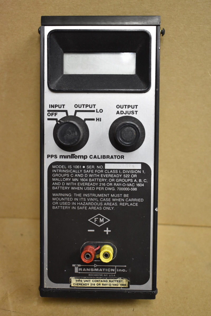 Thermocouple calibrator, Type K, PPS miniTemp, IS 1061, Transmation