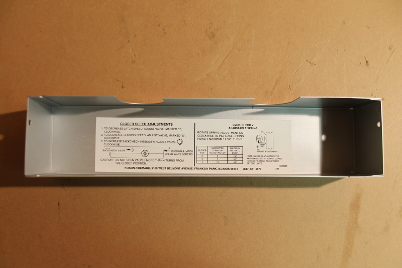 Rixson Smok-Chek V Electrified Door Closer/Holder, Model 0601K, 24V AC/DC