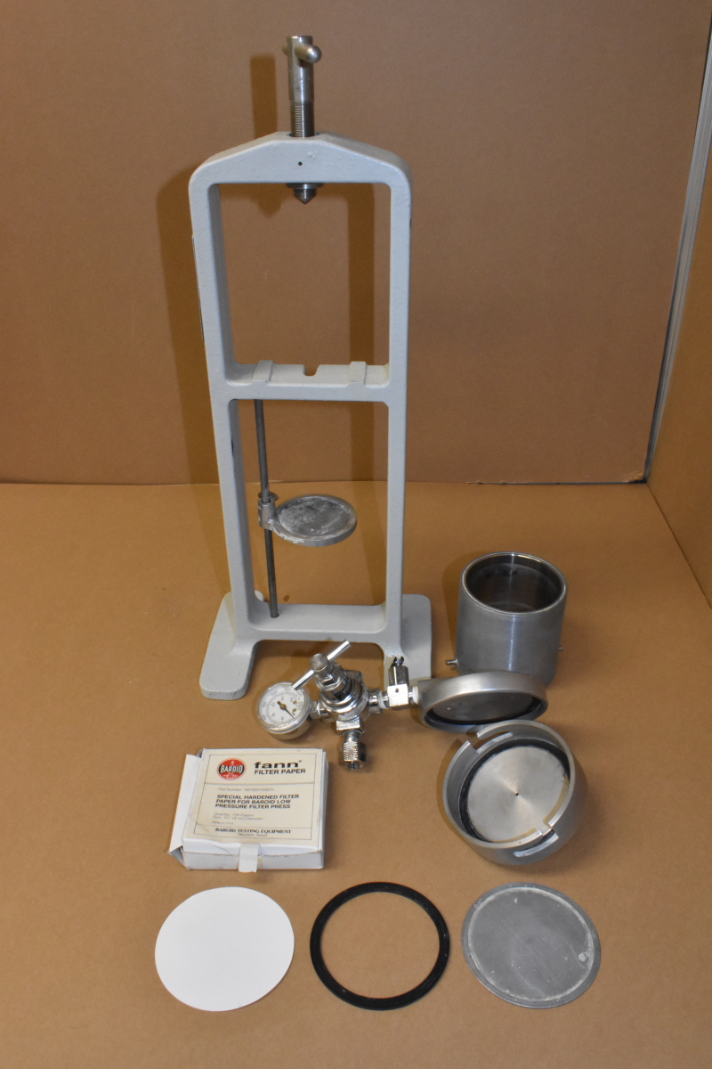 Baroid/Fann Series 300 Filter Press API (LPLT), Airco Regulator, Nitrogen