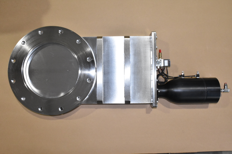 HVA 21212-1001R Gate Valve, High Vacuum, Pneumatic, Viton, 10", ANSI, 120V