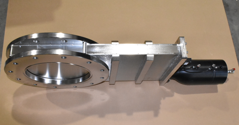 HVA 21212-1001R Gate Valve, High Vacuum, Pneumatic, Viton, 10", ANSI, 120V