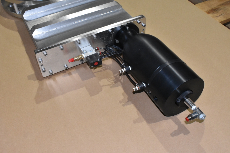 HVA 21212-1001R Gate Valve, High Vacuum, Pneumatic, Viton, 10", ANSI, 120V