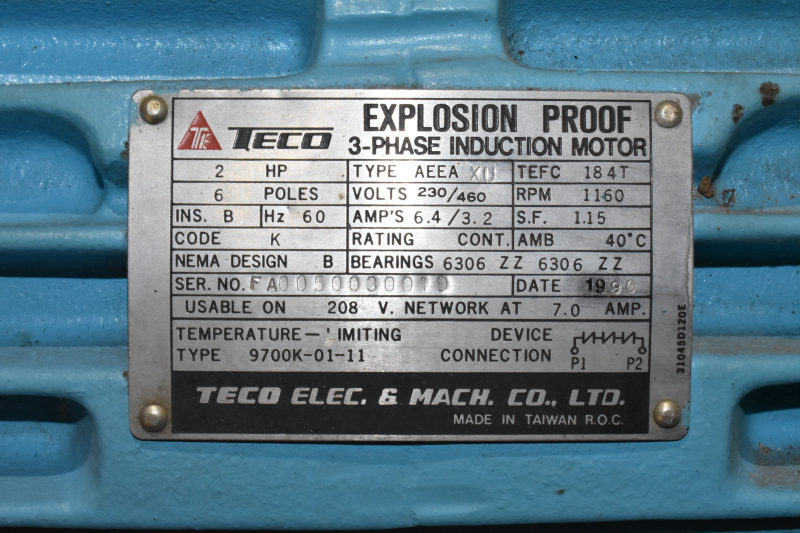 High Pressure Oxygen Diaphragm Compressor, PDC-2-10000-45, 2HP, 10,000 PSI