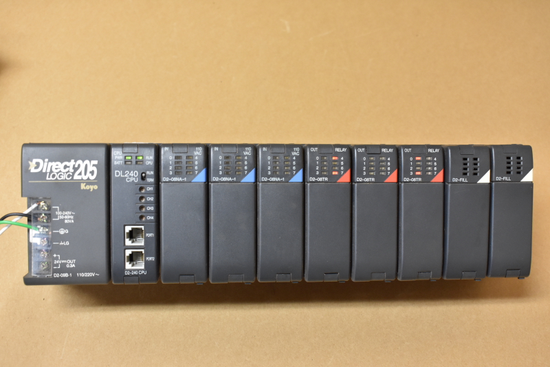 Direct Logic 205 koyo Complete W/ Seven modules