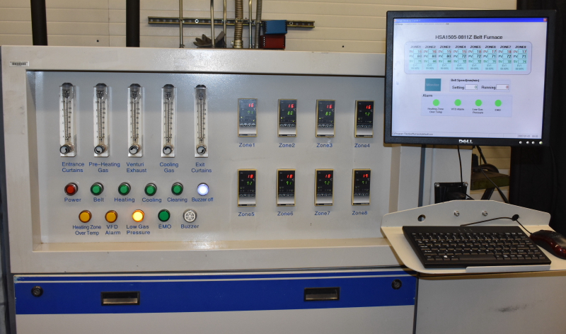 HENGLI Eletek HSA 1505-0811Z conveyor belt furnace 1050 deg C