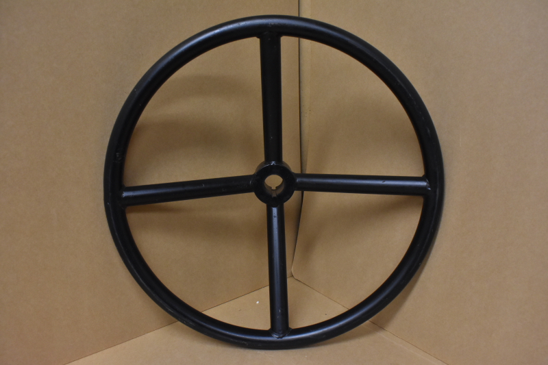18" valve hand wheel, steel spoke, keyed center