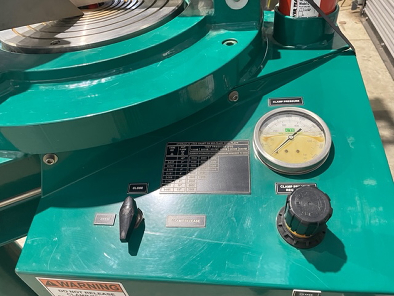 Calder safety relief valve SRV Testing system W/ twin DOT bottle stand