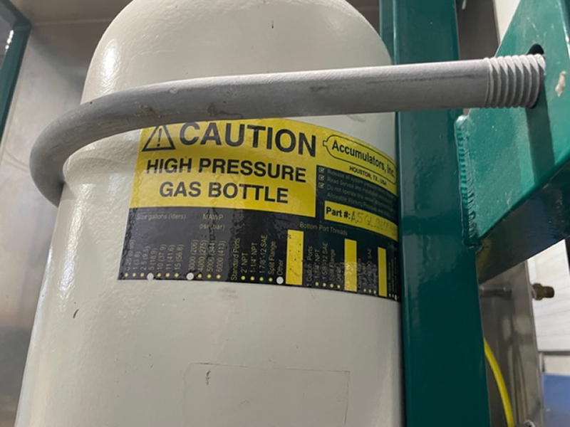 Calder safety relief valve SRV Testing system W/ twin DOT bottle stand