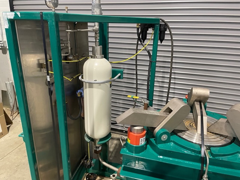 Calder safety relief valve SRV Testing system W/ twin DOT bottle stand