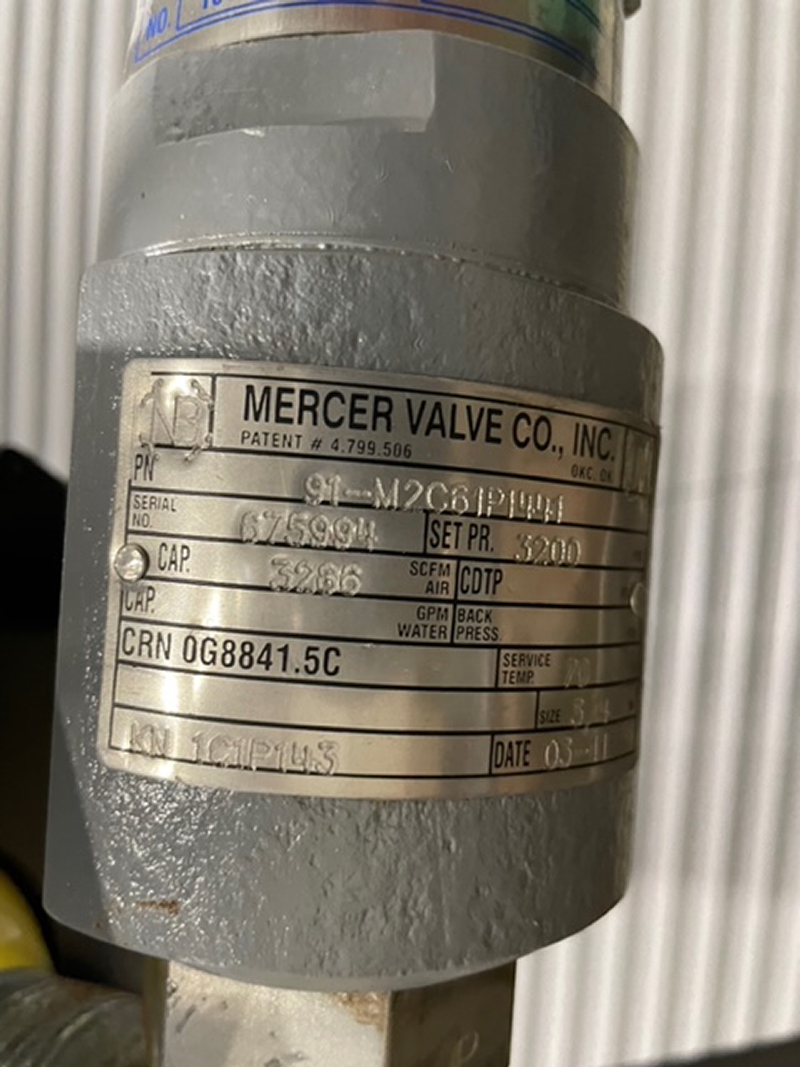 Calder safety relief valve SRV Testing system W/ twin DOT bottle stand