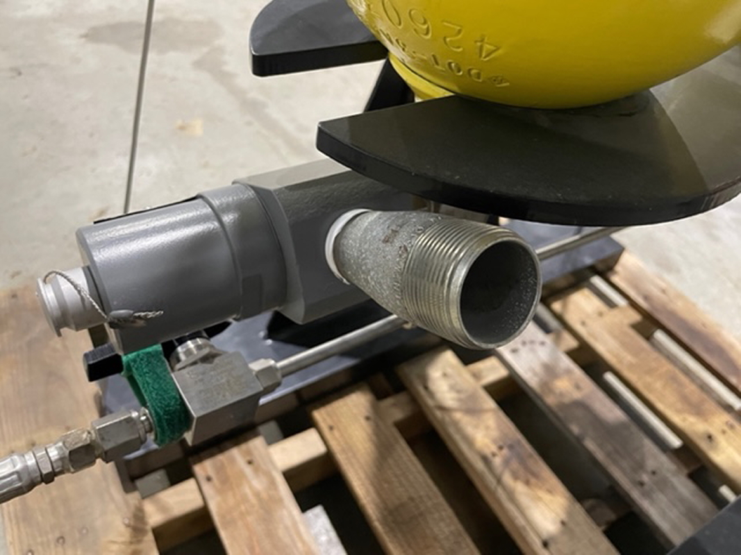 Calder safety relief valve SRV Testing system W/ twin DOT bottle stand