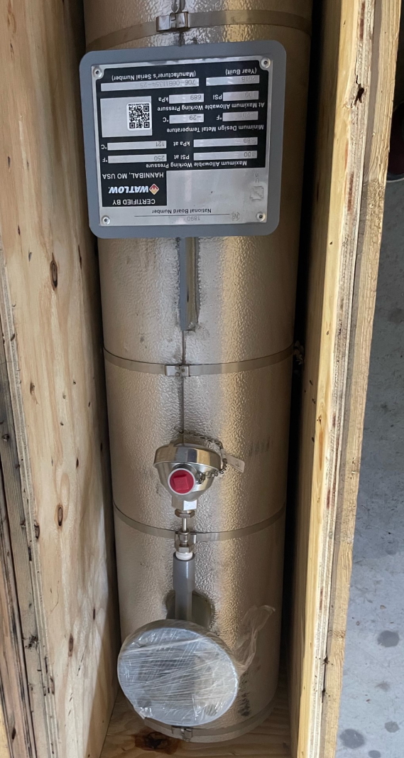 Watlow immersion flange heater 6" ANSI ASME fuel oil carbon elements 43 kW