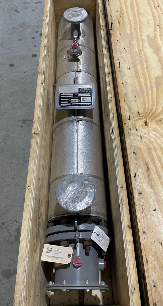 Watlow immersion flange heater 6" ANSI ASME fuel oil carbon elements 43 kW