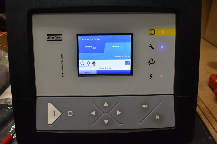 ATLAS COPCO P1900520013 mark 5 graphic compressor controller TURN ONS ...