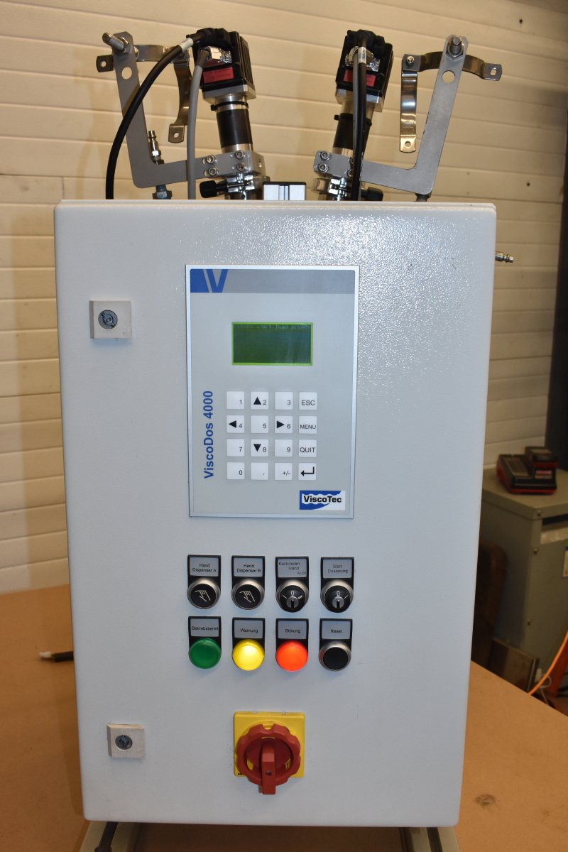 2 component dosing system, ViscoDuo V, ViscoTec 3RD10 NEEDS PROGRAM
